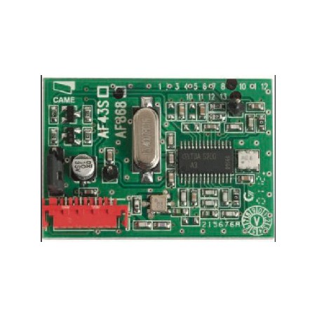 Récepteur embrochable 868mHz CAME AF868 avec Bricometal