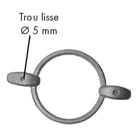 Cercle en aluminium Ø105 ext AL2021 avec Bricometal