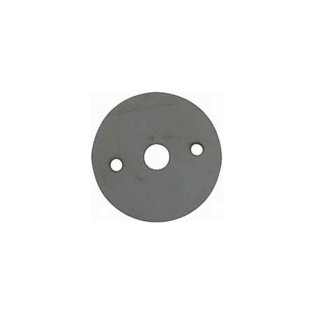 Platine ronde universelle en acier brut épaisseur 6mm, ø80mm, avec 2 ...