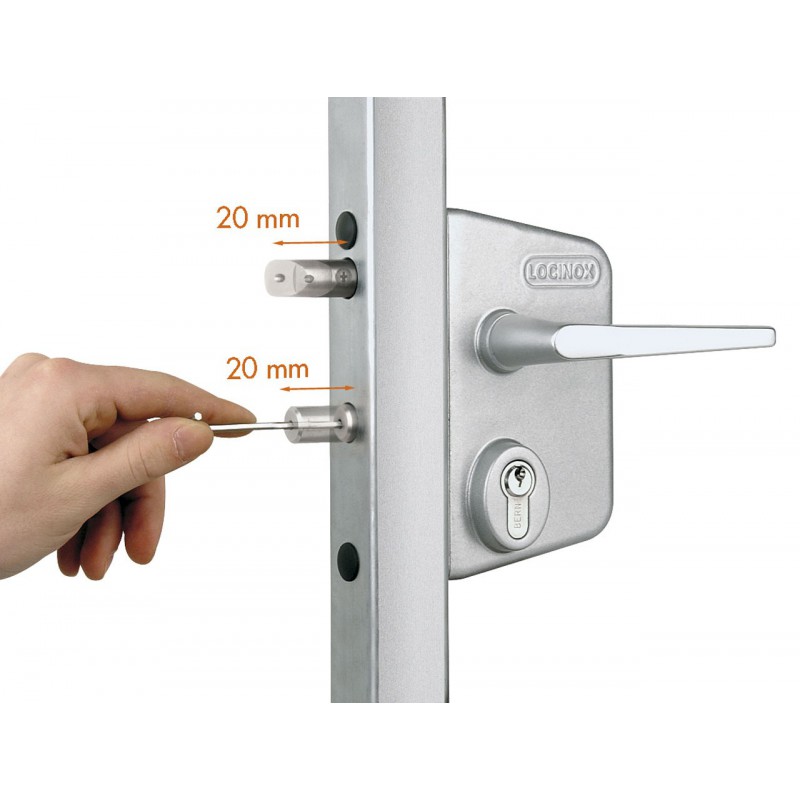 Serrures type LAPQ U2 - profil 10 20 30mm FA34727 avec Bricometal