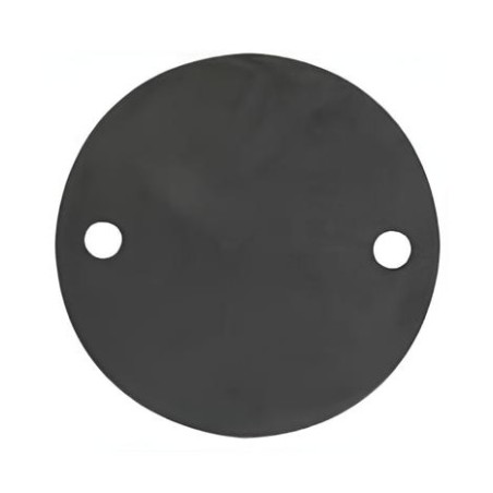 Platine ronde universelle en acier brut épaisseur 6mm, ø100mm, avec 2 ...