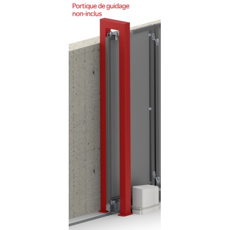 Portail coulissant à angle à partir de 90° - Passage de 2,80m - Hauteur ...